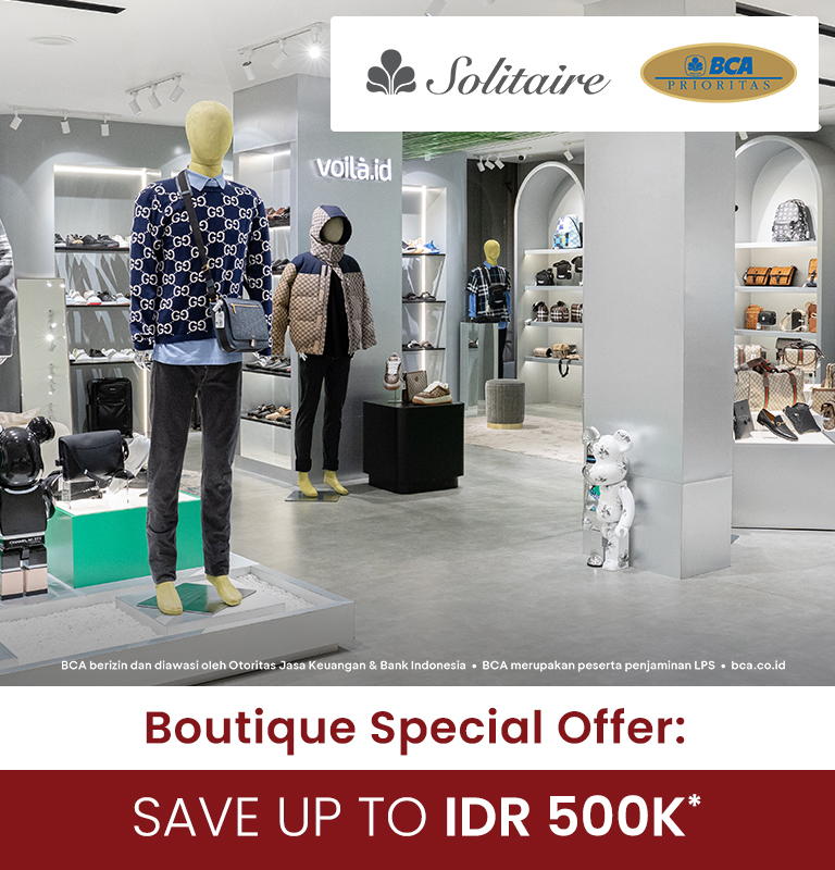 BCA Solitaire Prioritas: 10% OFF at voilà.id Boutiques – voilà.id