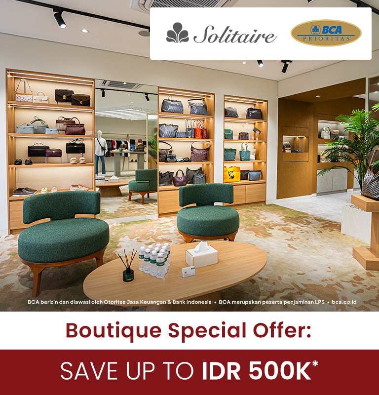 BCA Solitaire Prioritas: 10% OFF at voilà.id Boutiques – voilà.id