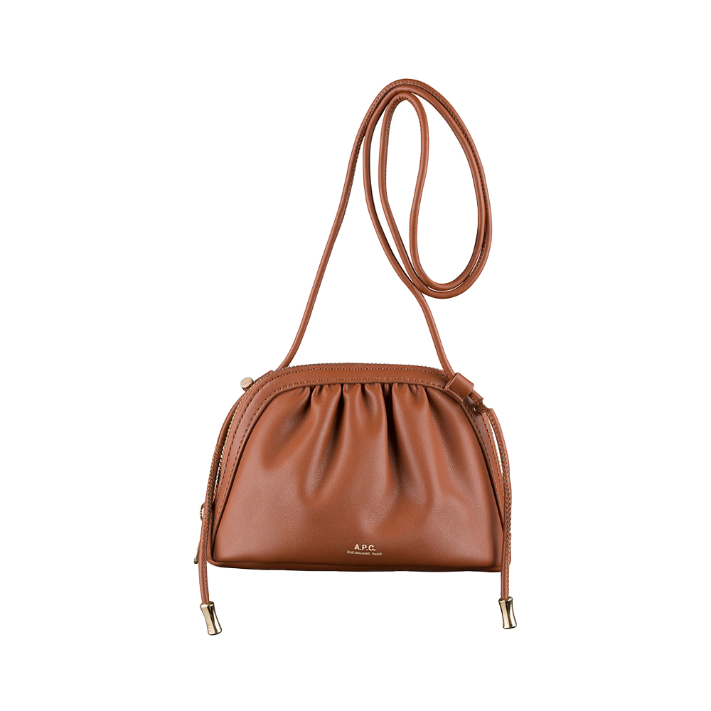 A.P.C Small Ninon Drawstring Shoulder Bag Brown – voilà.id