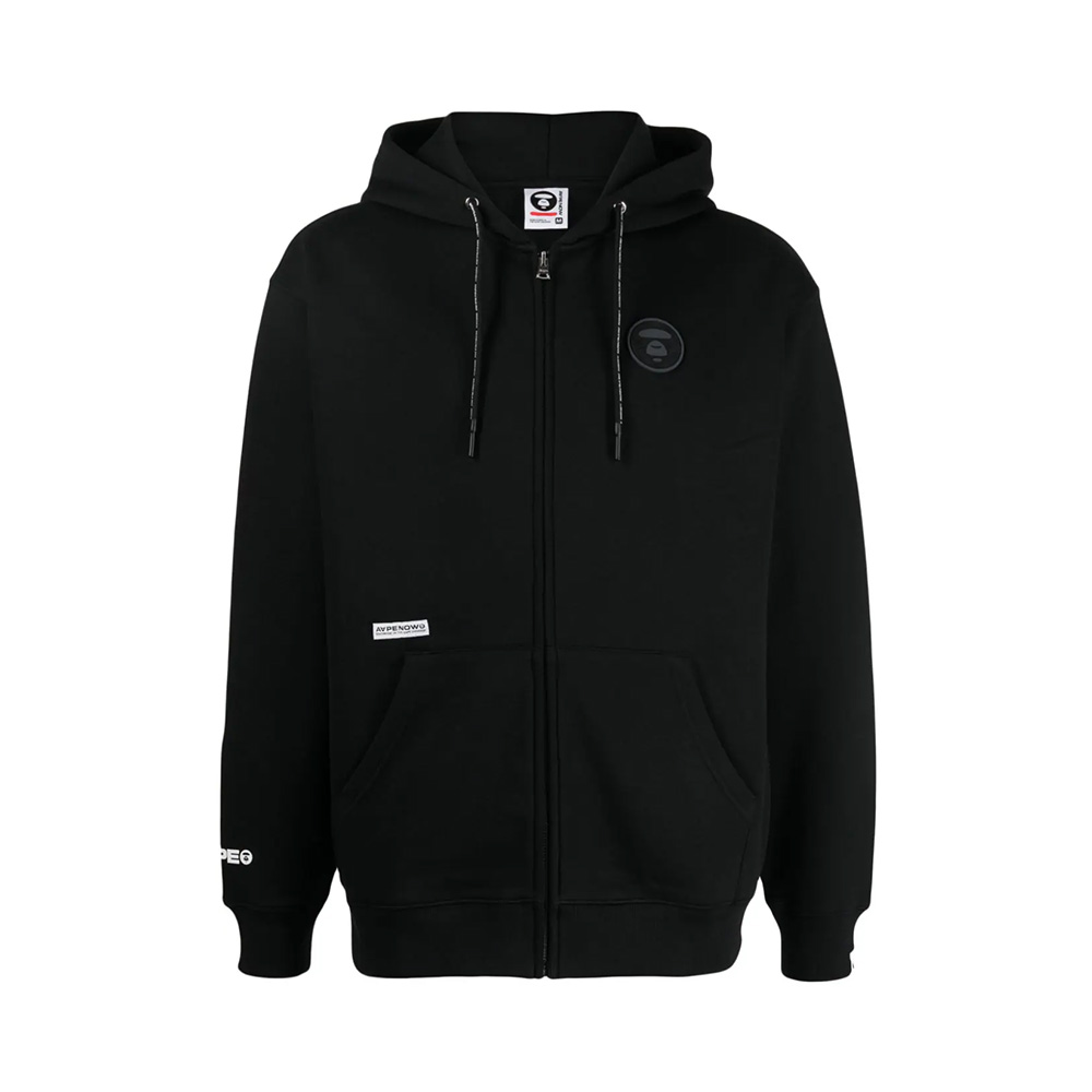 AAPE BY BATHING APE Now Zip Up Hoodie Black – voilà.id
