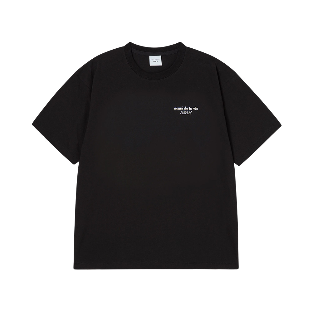 acmé de la vie Border Line Basic Logo T-Shirt Black – voilà.id
