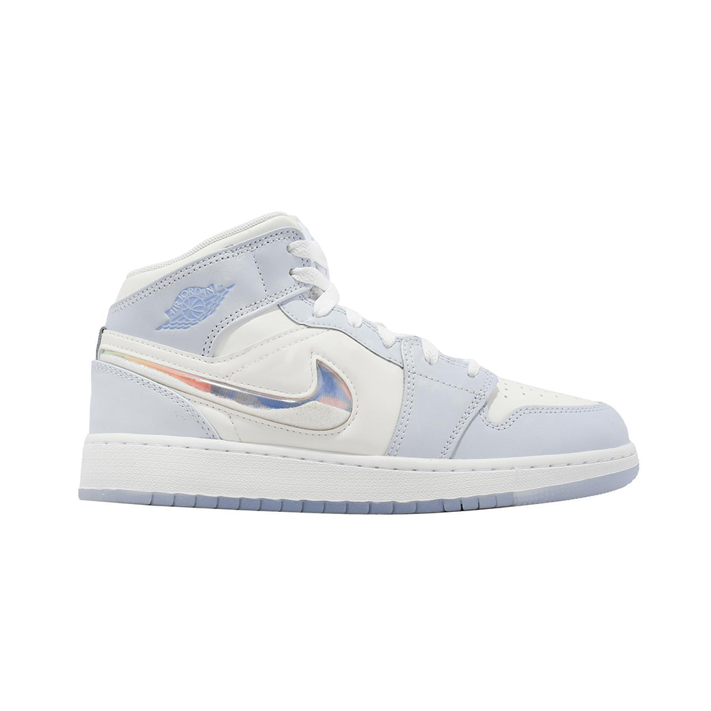 Air Jordan 1 Mid Frozen Glitter Swoosh (GS) Women – voilà.id