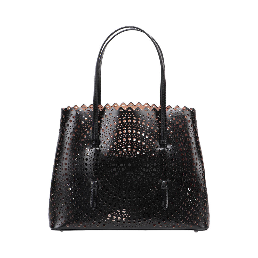 Alaia Mina 32 Nouvelle Vienna Tote Bag Black – voilà.id