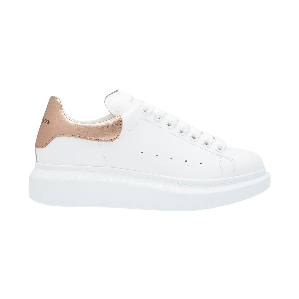 Alexander McQueen Oversized Sneakers White Rosegold – voilà.id