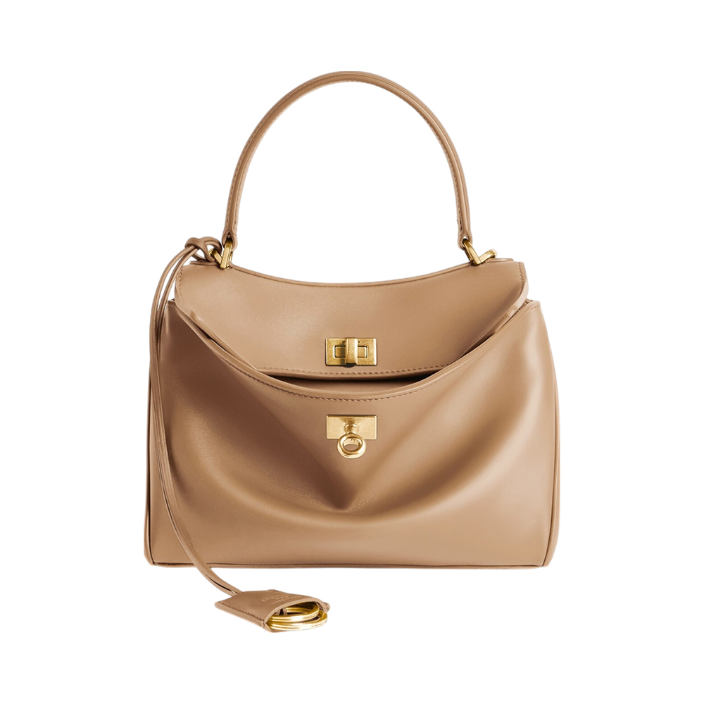 Balenciaga Rodeo Mini Smooth Calfskin Handbag Latte – voilà.id