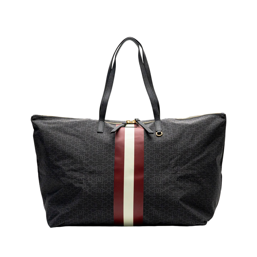 Bally Foldable Monogram Tote Bag Anthracite Multi – voilà.id
