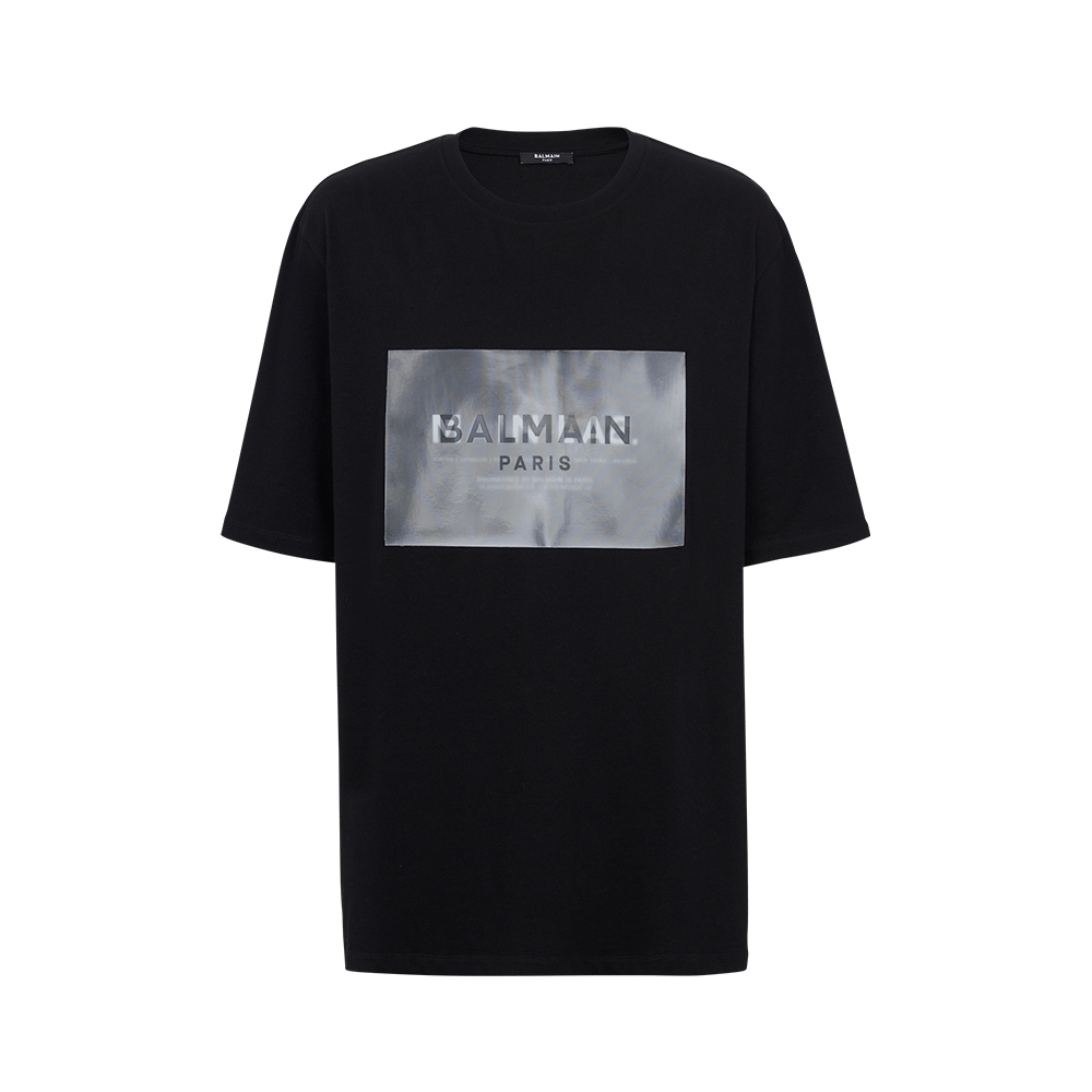 Balmain Main Lab Hologram T-Shirt Black – voilà.id