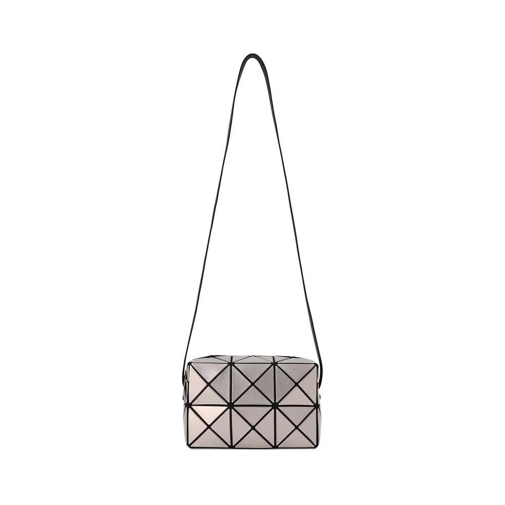 Bao Bao Issey Miyake Cuboid Metallic Shoulder Bag Silver – voilà.id