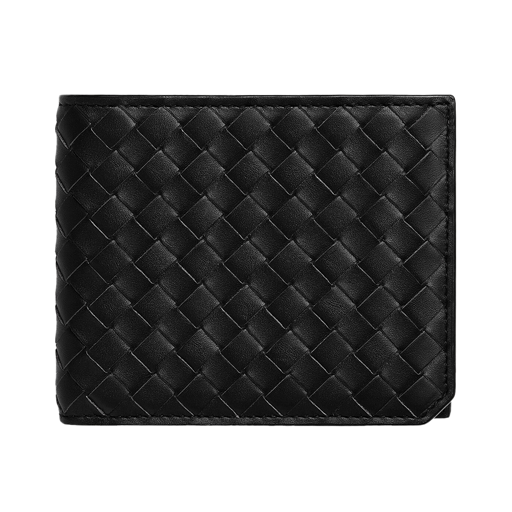Bottega Veneta Intrecciato Piccolo Bifold Wallet Black – voilà.id