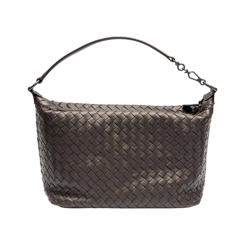 Bottega Veneta Small Tourmaline Intrecciato Nappa Shoulder Bag Dark ...