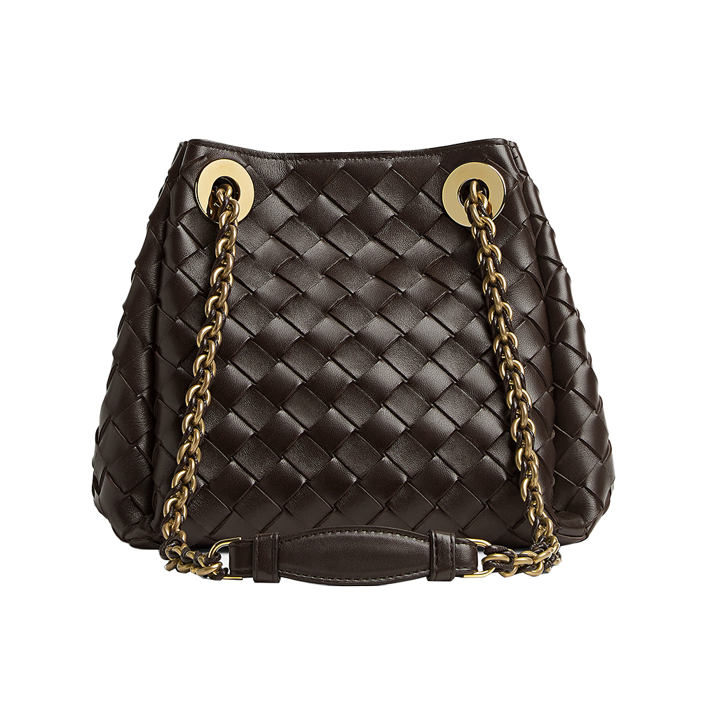 Bottega Veneta Small Parachute Chain Shoulder Bag Fondant – voilà.id