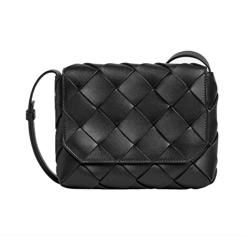 Bottega Veneta Diago Smooth Intrecciato Leather Crossbody Bag Black ...