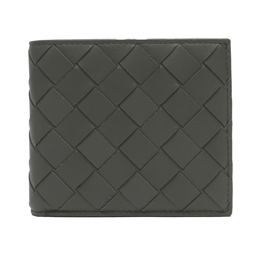 Bottega Veneta Small Intrecciato Bifold Wallet Graphite/Black – voilà.id