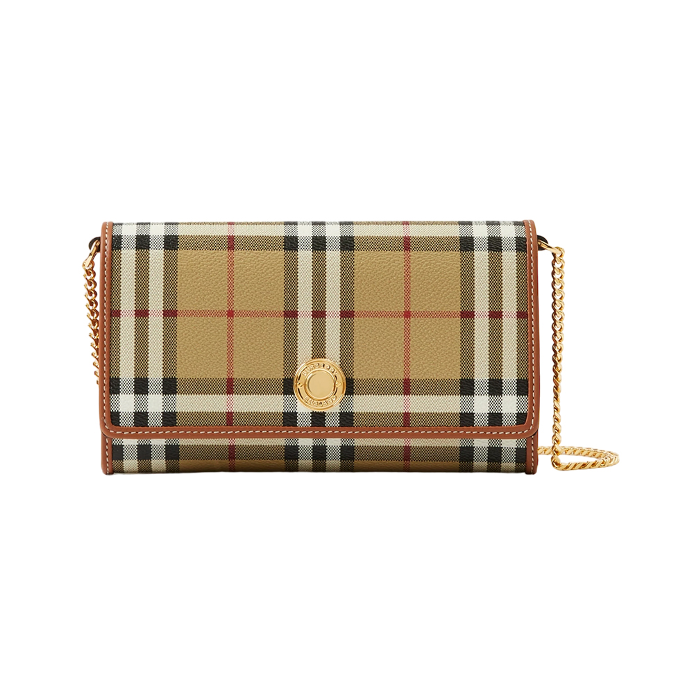 Burberry Check Wallet On Chain Archive Beige – voilà.id
