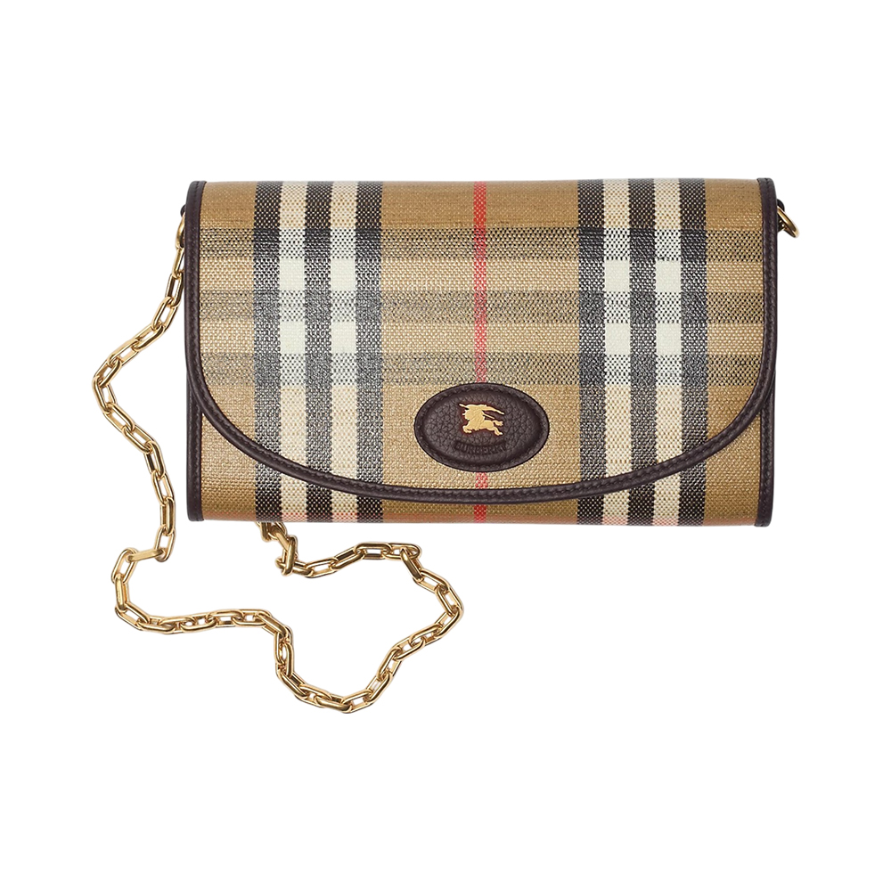 Burberry Highlands Chain Strap Wallet Sand – voilà.id