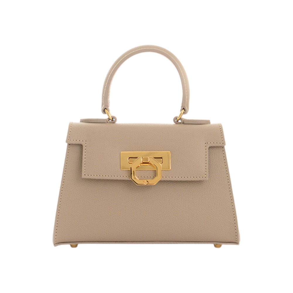 Carbotti Licia 241 Small Leather Handbag Taupe – voilà.id