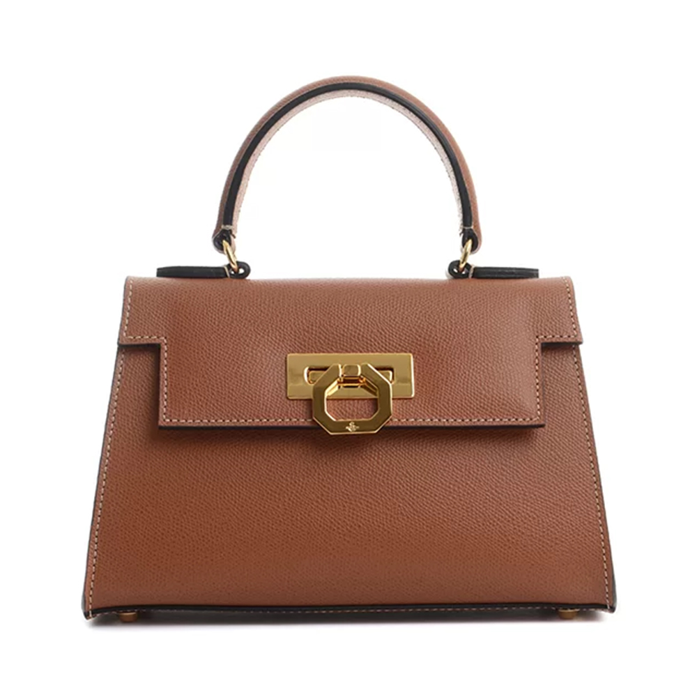Carbotti Greta 245 "V2" Palmellato Calfskin Leather Handbag Black ...