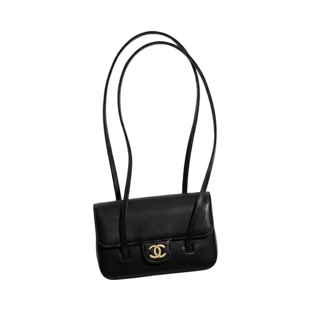 Chanel C26 Mini Preppy Coco Glossy Grain Calfskin Black Ghw – voilà.id