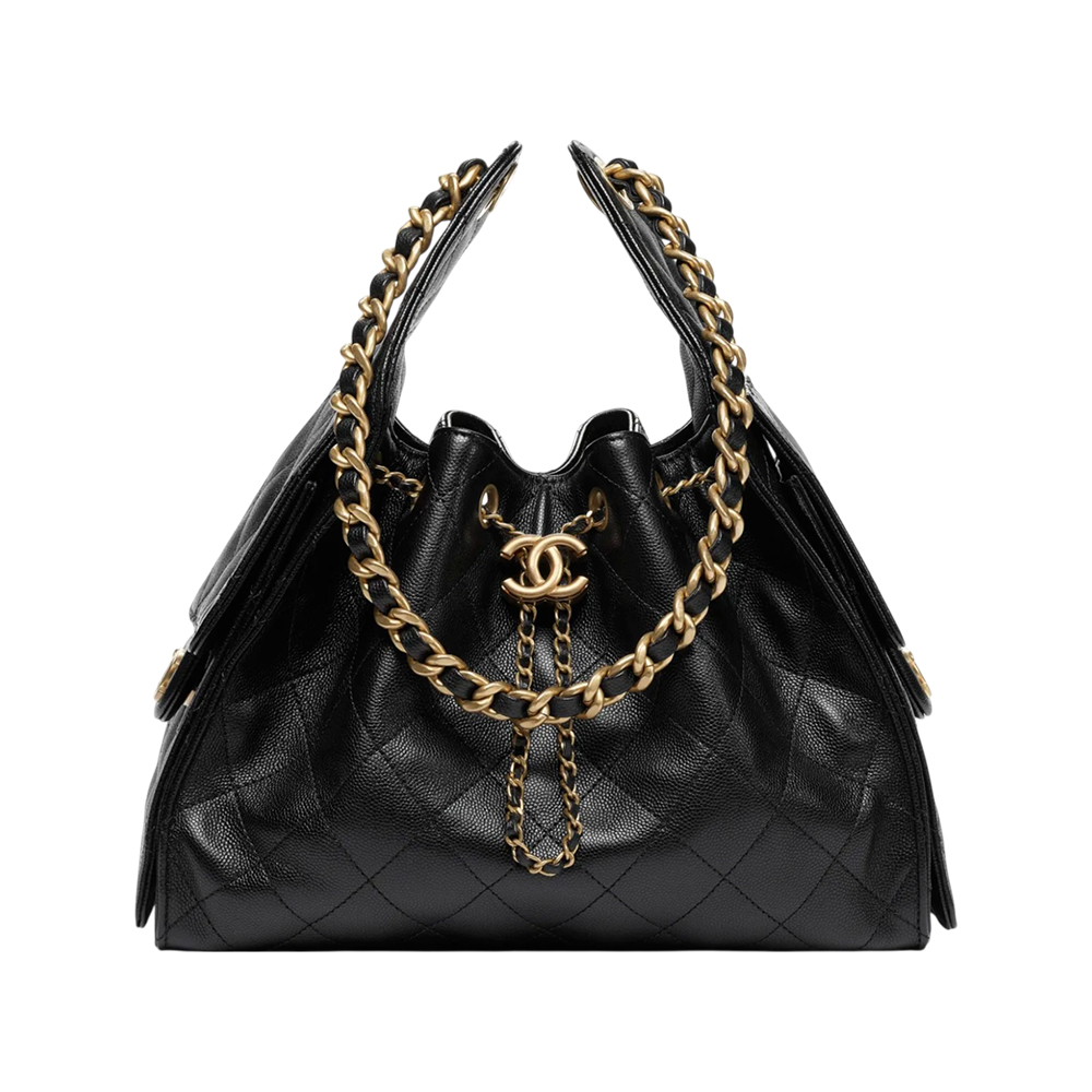 Chanel C25 Small Handbag Caviar Leather Black Ghw – voilà.id