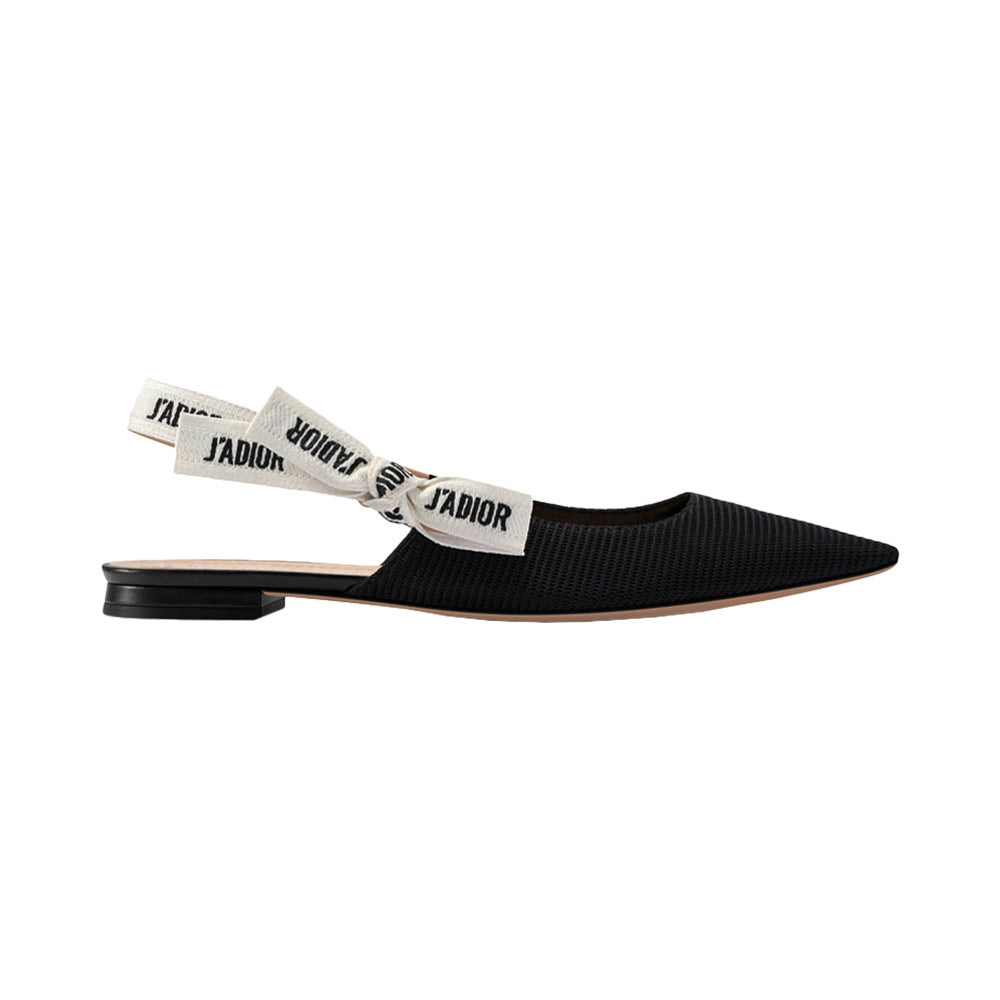 Christian Dior Slingback Ballerina Flat Canvas Black – voilà.id