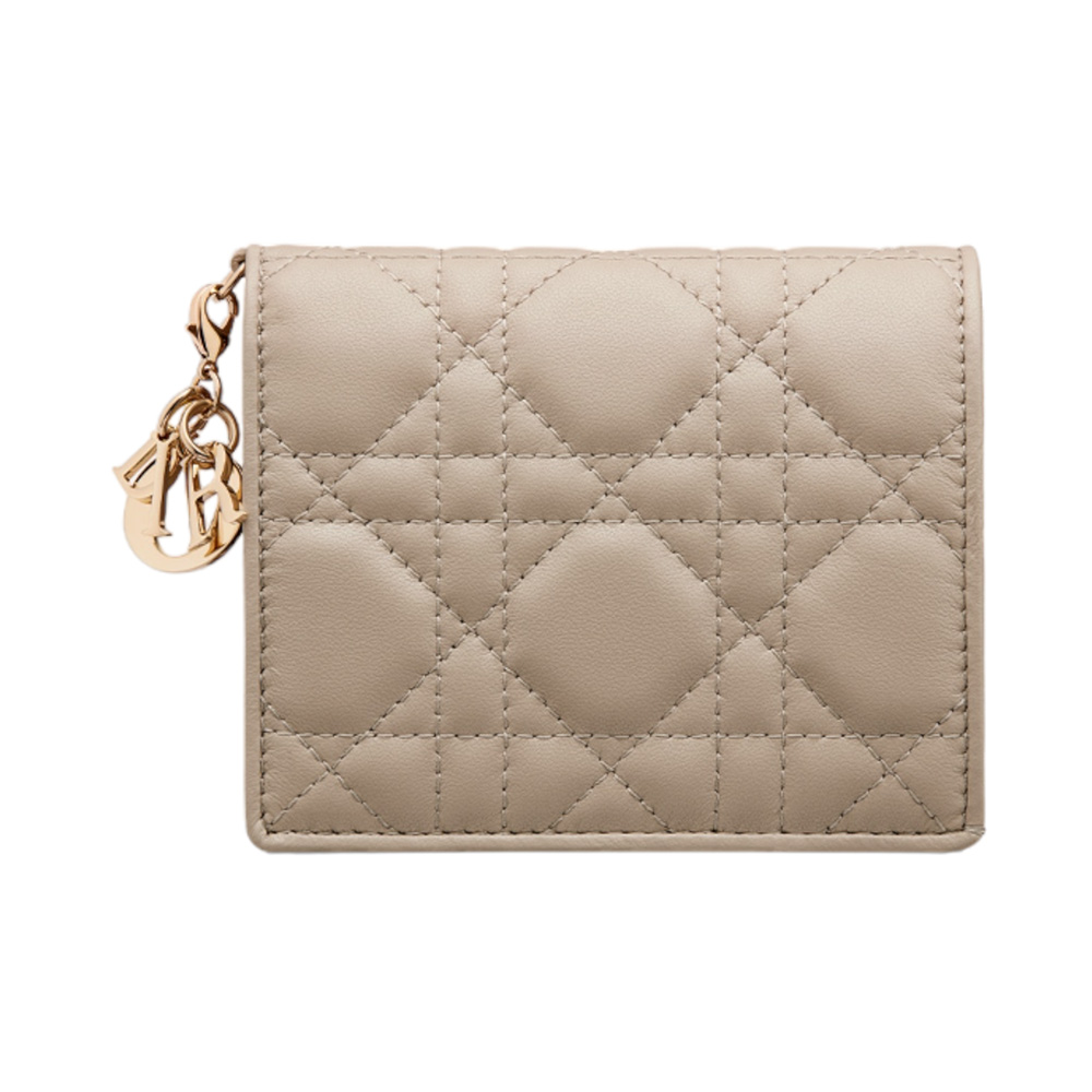 Christian Dior Mini Lady D Wallet Sand-Colored Cannage Lambskin – voilà.id