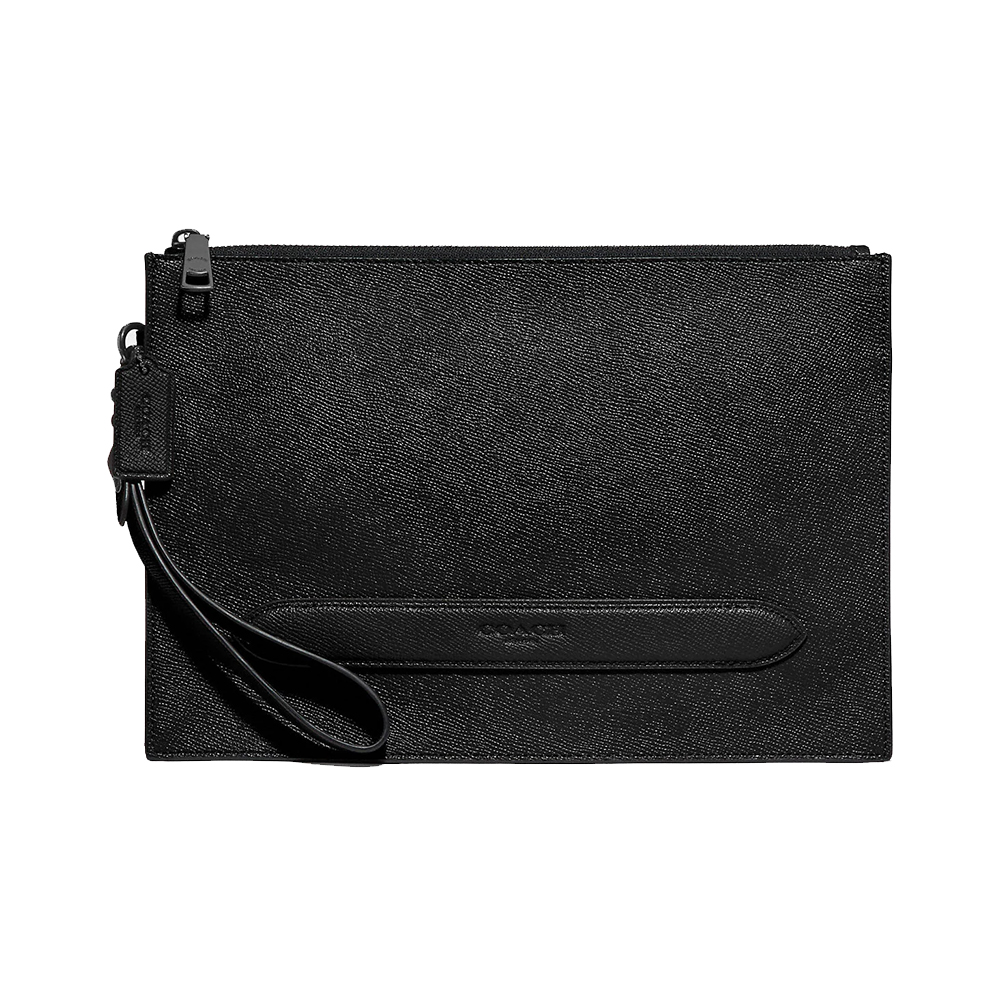 Coach Structured Pouch Crossgrain Black – voilà.id