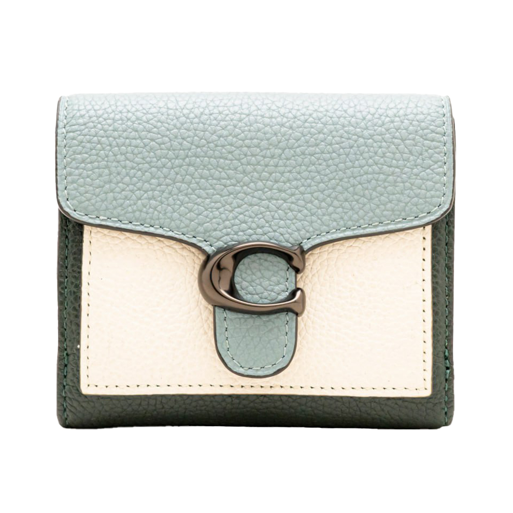 Coach Tabby Color Block Small Bifold Wallet Sage/Multi – voilà.id