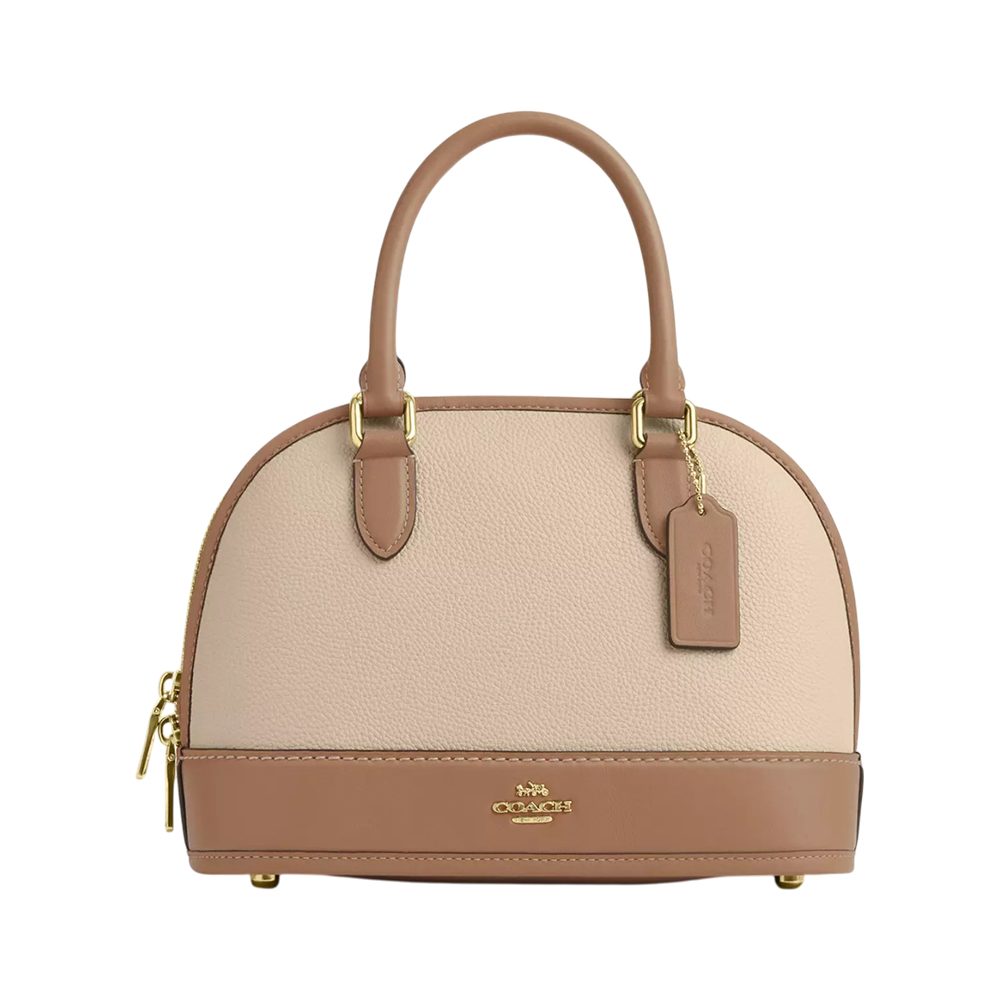 Coach Sabrina Satchel Bag in Colorblock Ivory Taupe – voilà.id