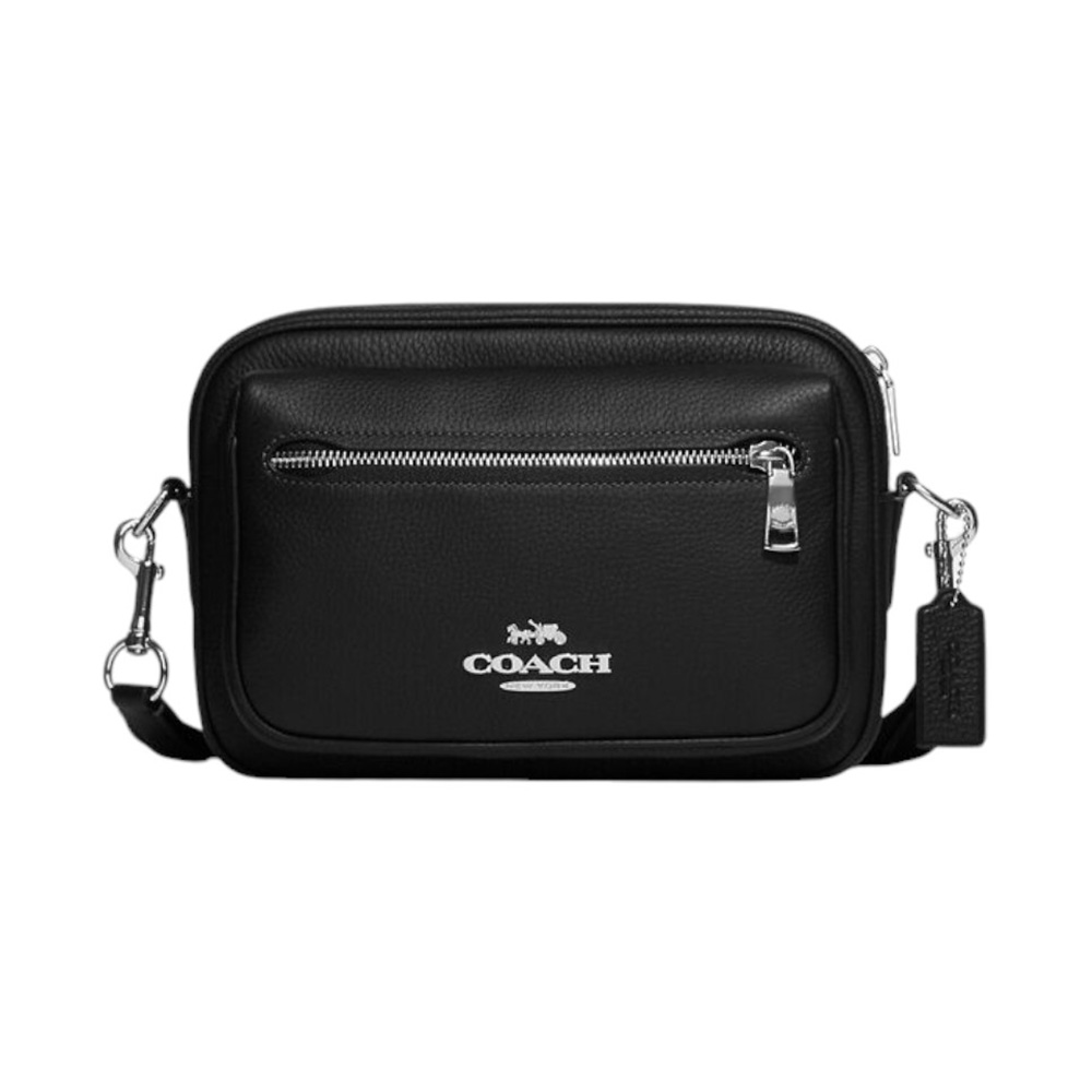 Coach Elias Leather Crossbody Bag Black – voilà.id