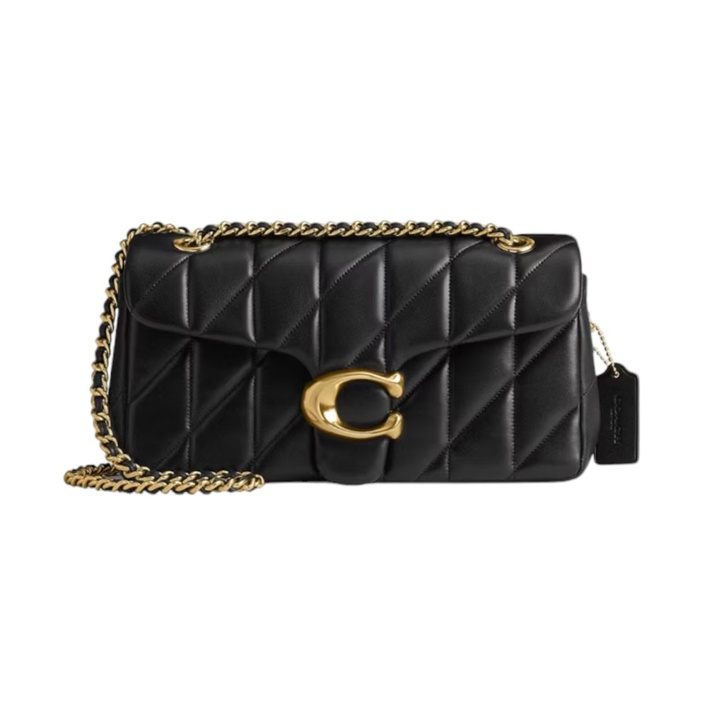 Coach Tabby 26 Quilted Leather Shoulder Bag Black Ghw – voilà.id