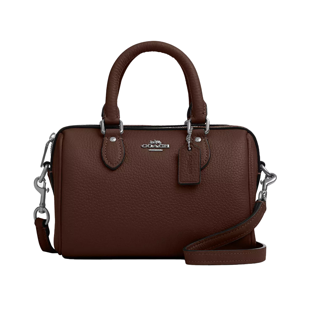 Coach Mini Rowan Crossbody Pebble Leather Maple – voilà.id