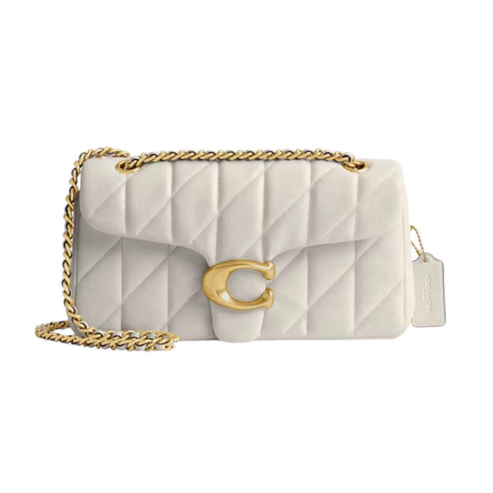 Coach Tabby 26 Quilted Leather Shoulder Bag Chalk Ghw – voilà.id