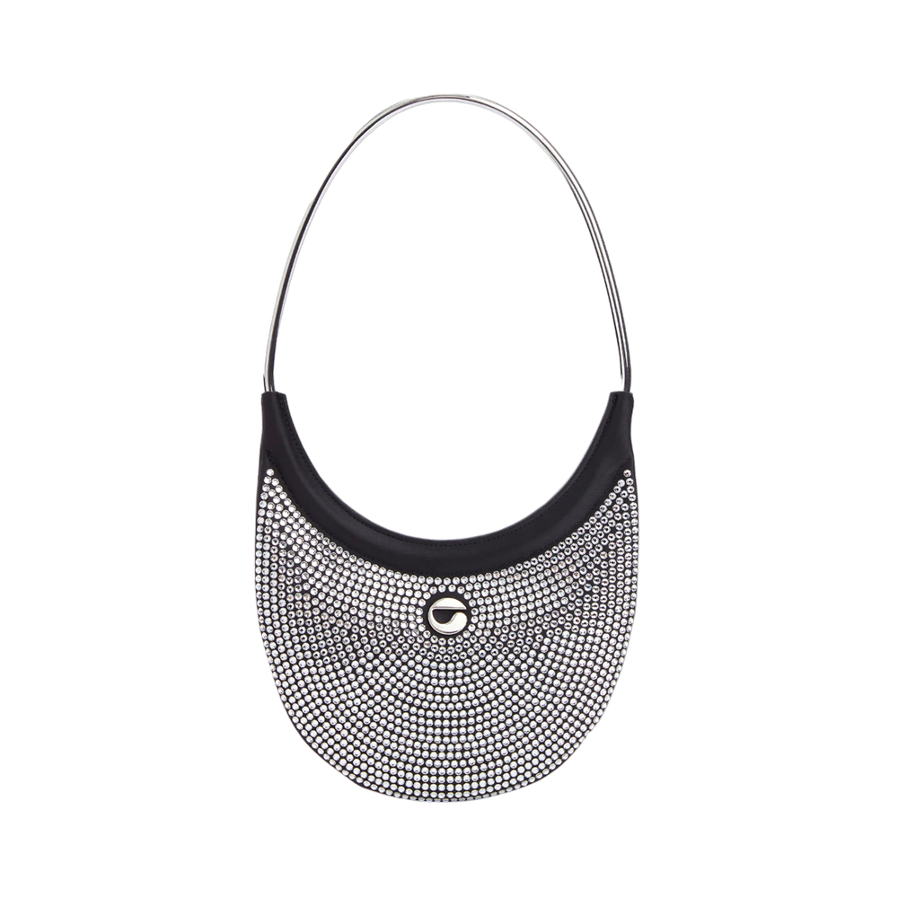 Coperni Ring Swipe Crystal-Embellished Bag Black – voilà.id