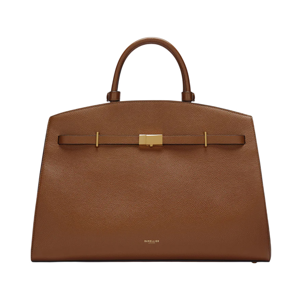 DeMellier The Hudson Small Grain Handbags Tan – voilà.id