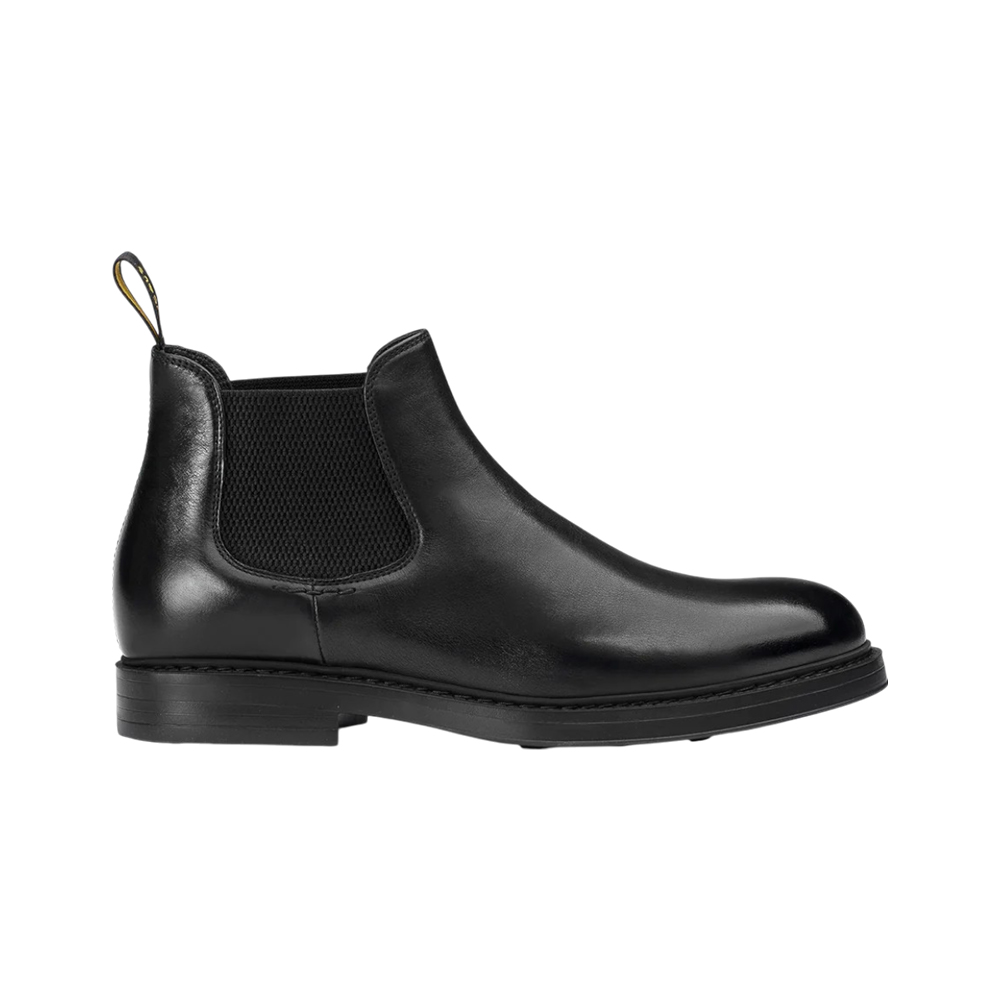 Doucal's Chelsea Ankle Boot with Tonal Elastic Black Men – voilà.id