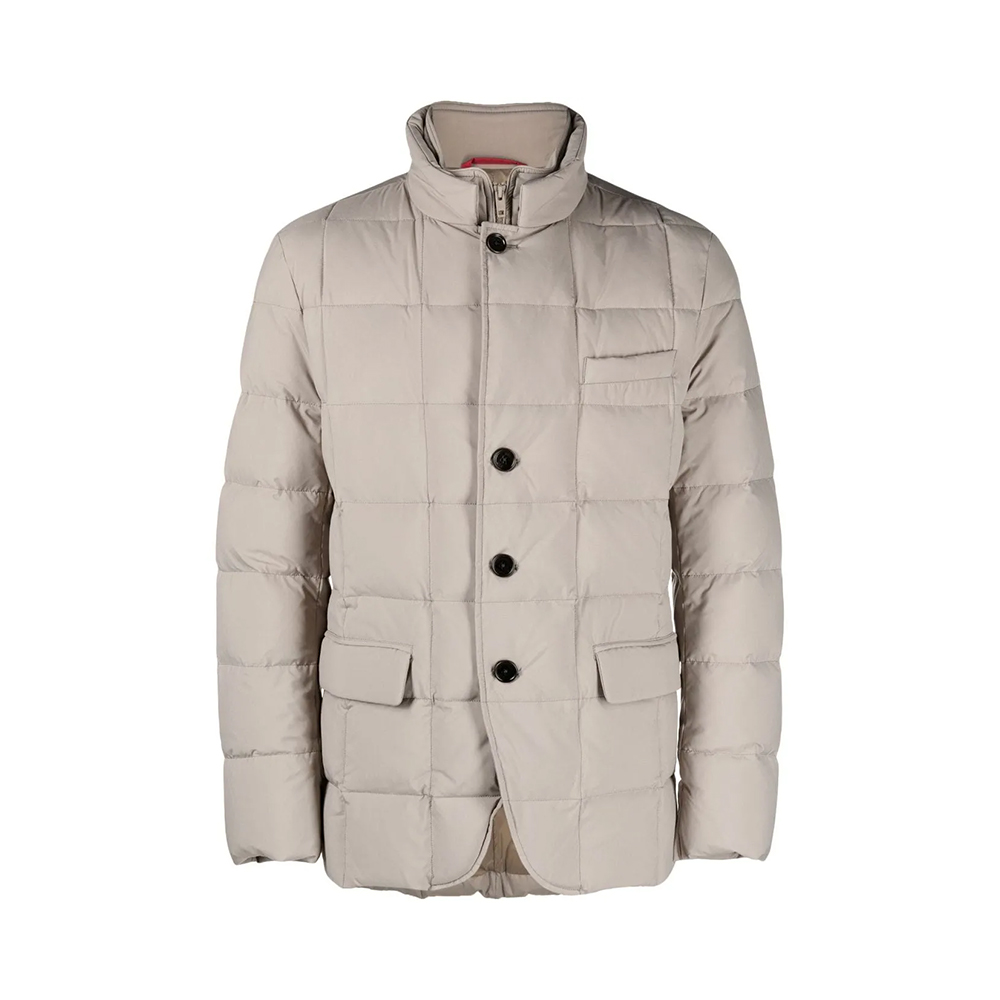 Fay Double Front Down Jacket in Canvas Ivory – voilà.id
