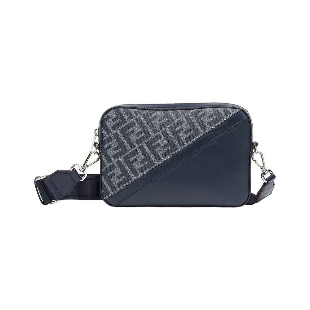 Fendi FF Fabric Camera Case Bag Grey Yellow – voilà.id