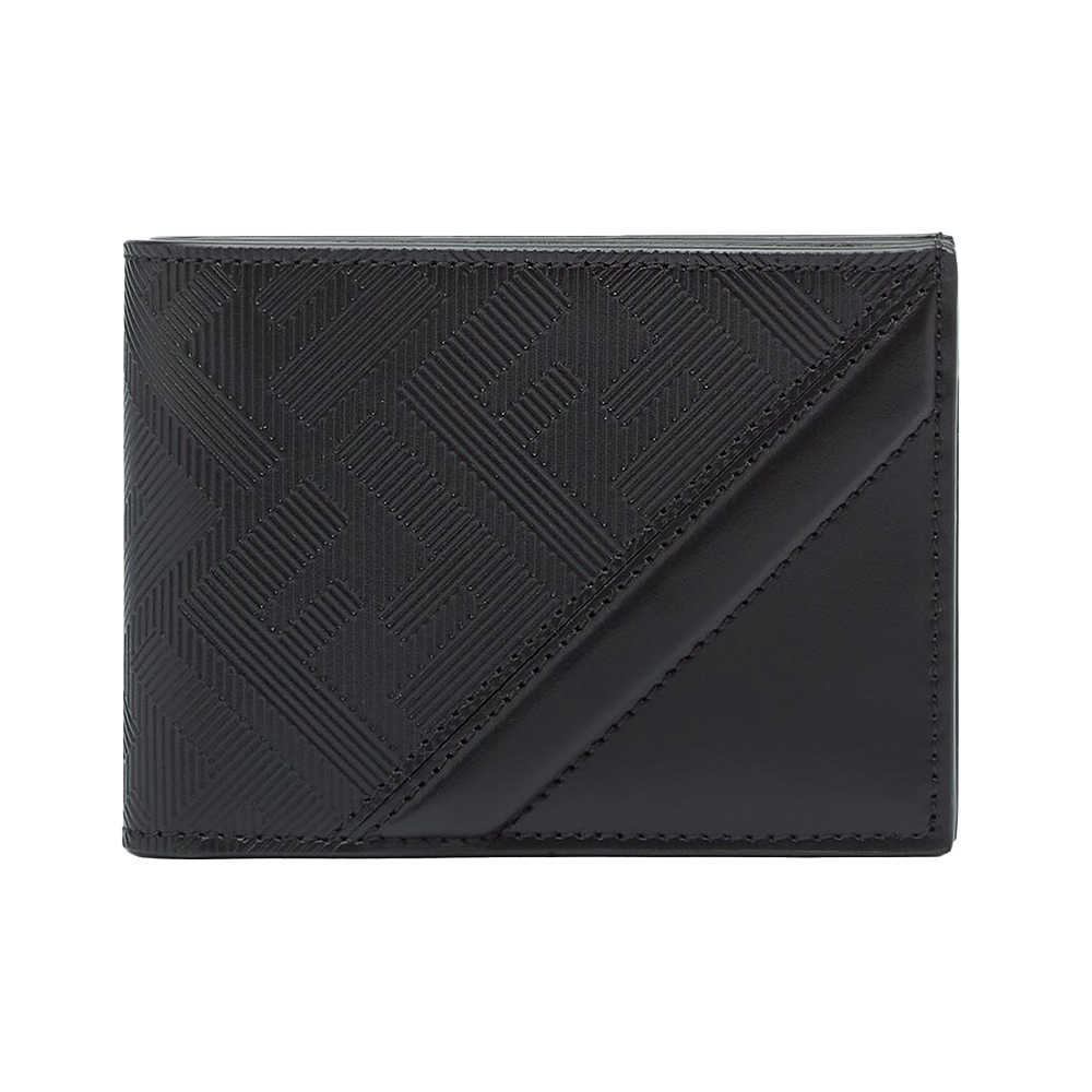 Fendi Shadow Diagonal US Dollar Bifold Wallet Leather Black – voilà.id
