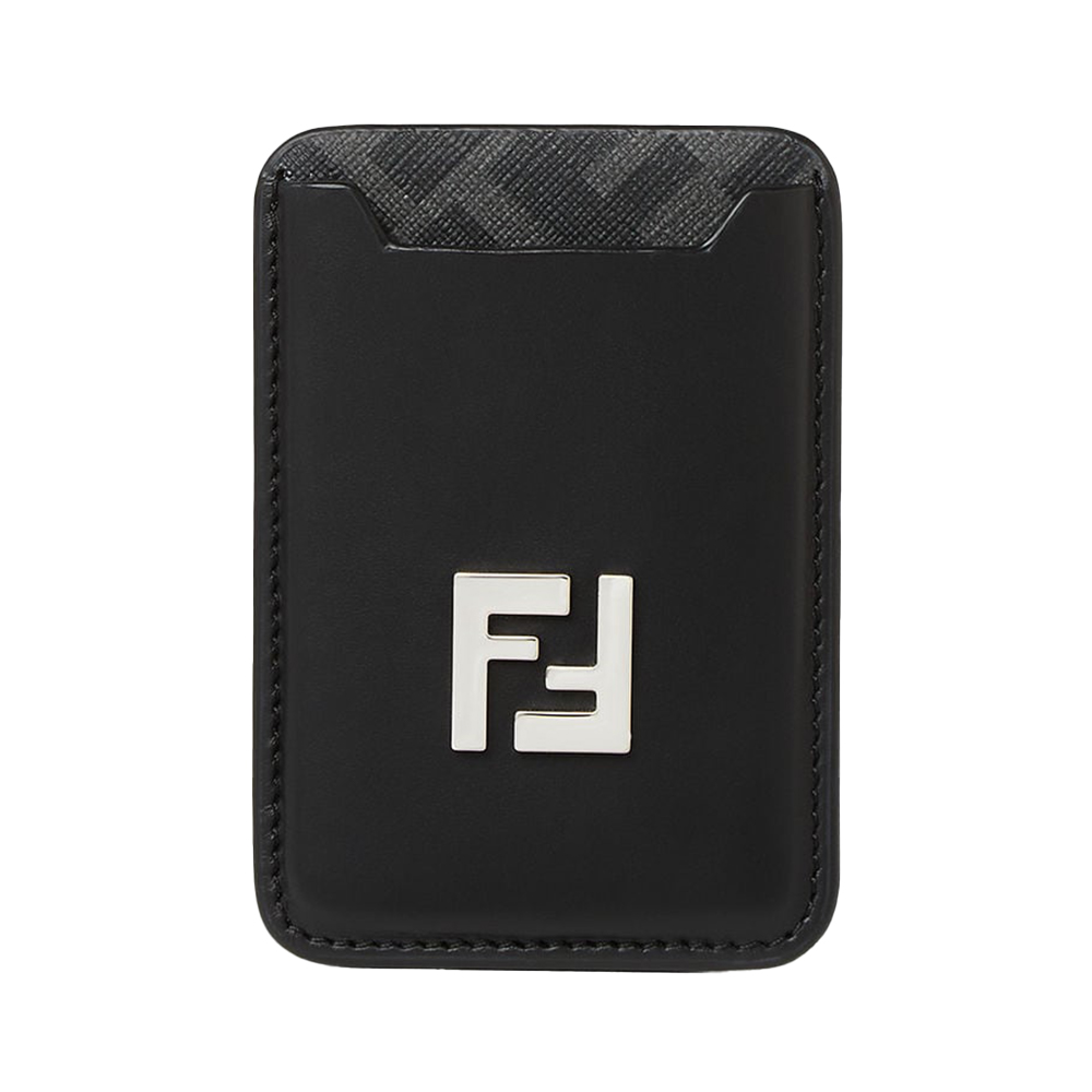 Fendi FF Squared MagSafe Card Holder Black – voilà.id