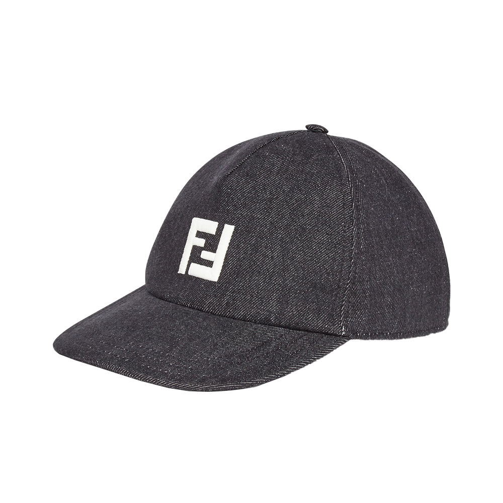 Fendi FF Baseball Cap Denim Black – voilà.id