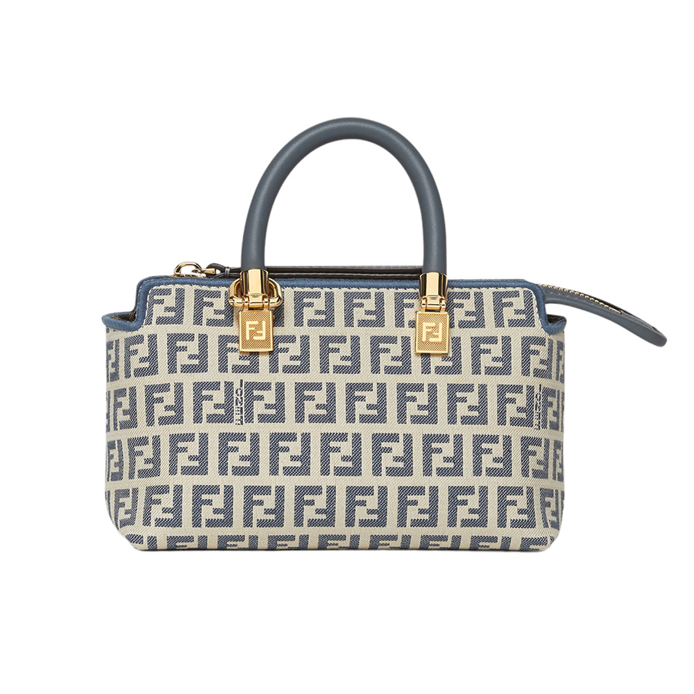 Fendi By The Way Mini FF Fabric Handbag Blue – voilà.id