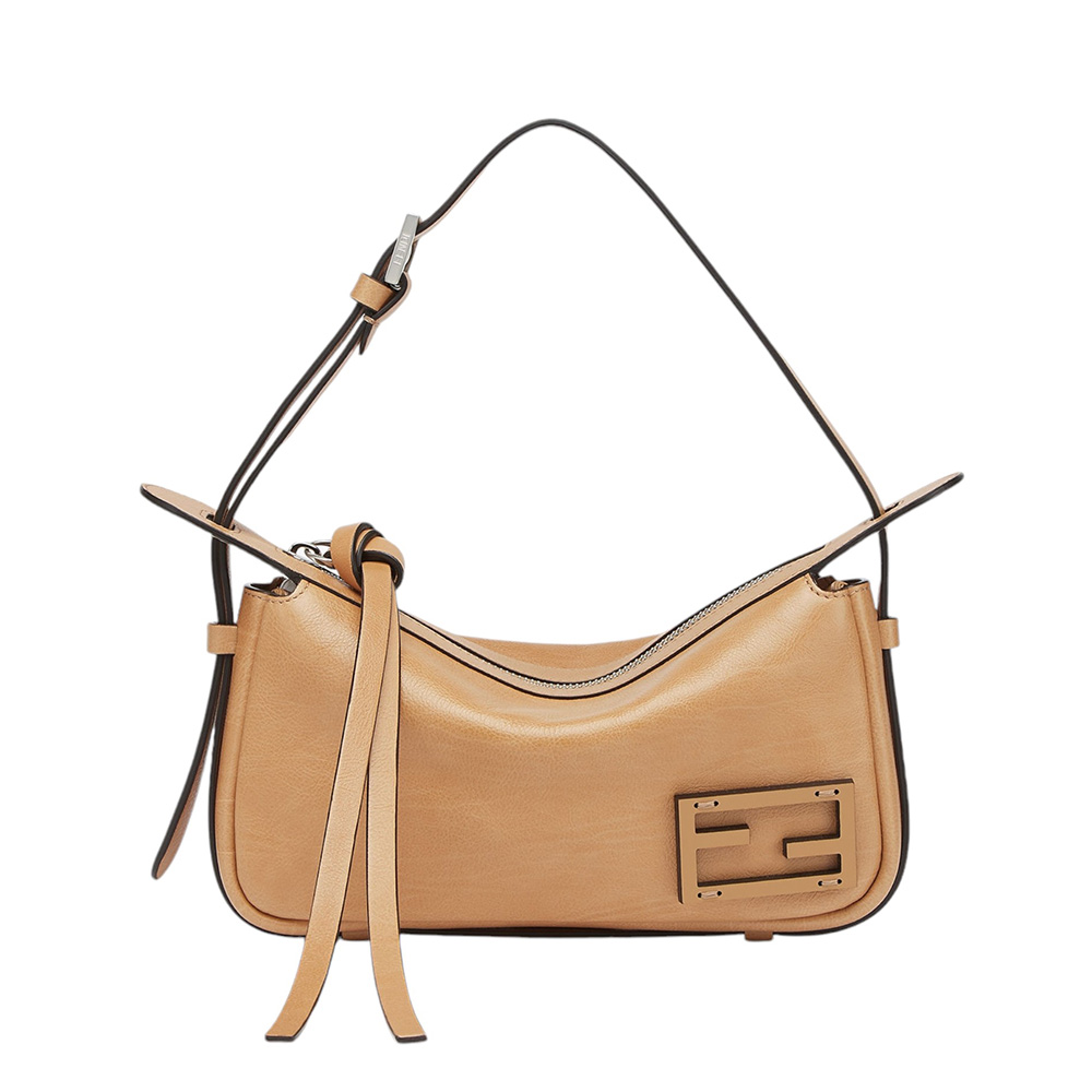 Fendi Simply F Mini Leather Bag Beige – voilà.id