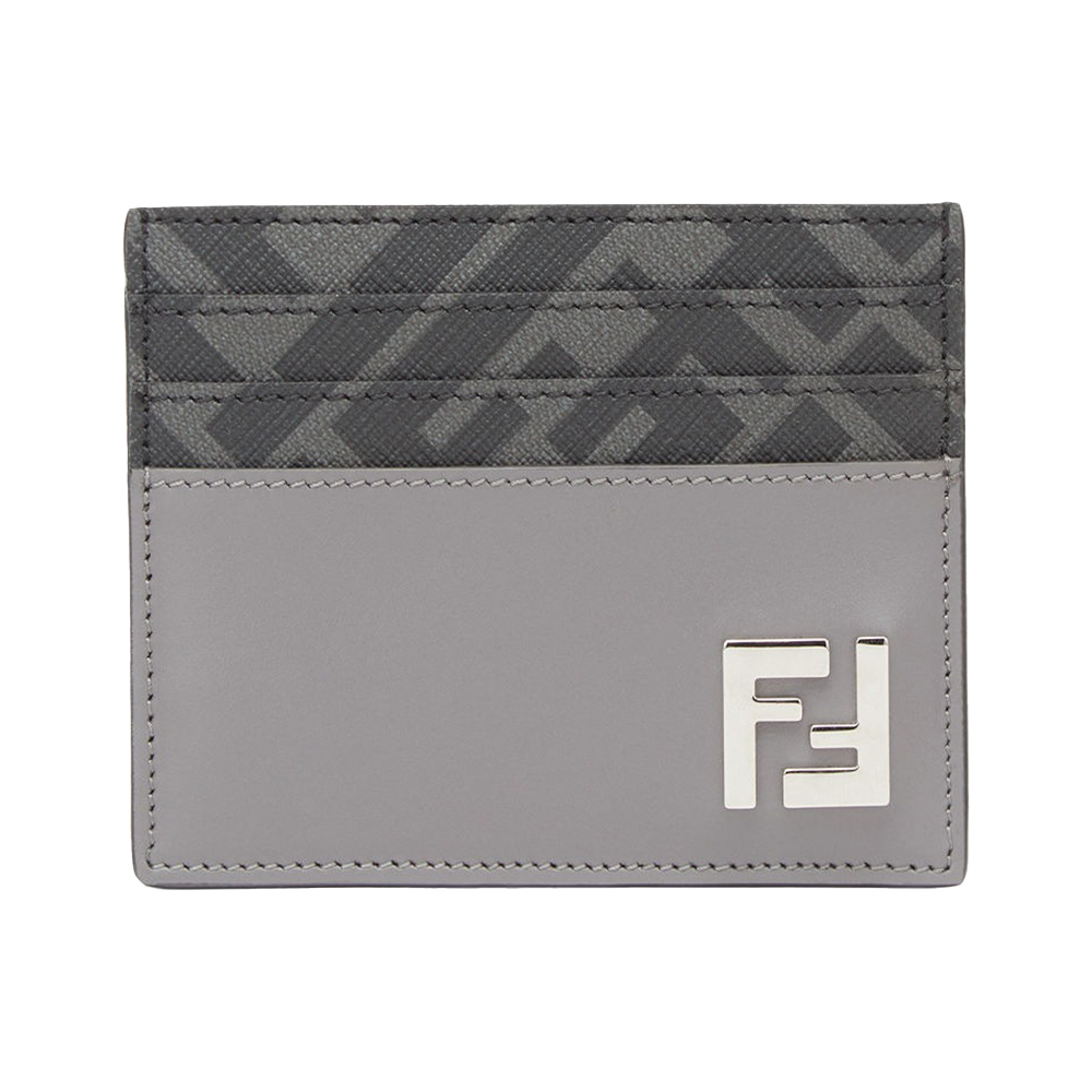 Fendi FF Squared Leather Card Holder Green – voilà.id