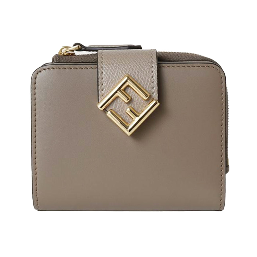 Fendi FF Diamonds Wallet Two-Tone Dove Grey – voilà.id