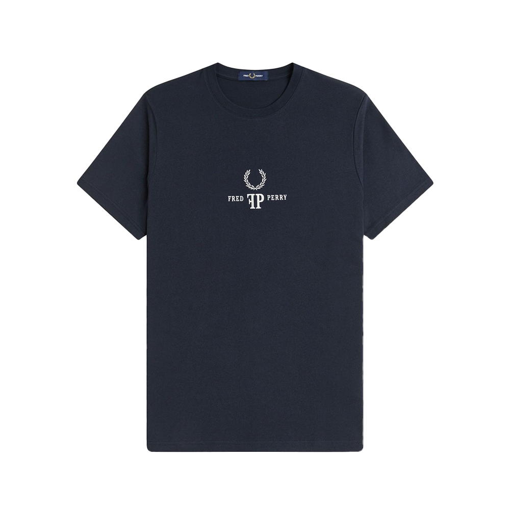 Fred Perry Monogram Logo T-Shirt Navy/White – voilà.id