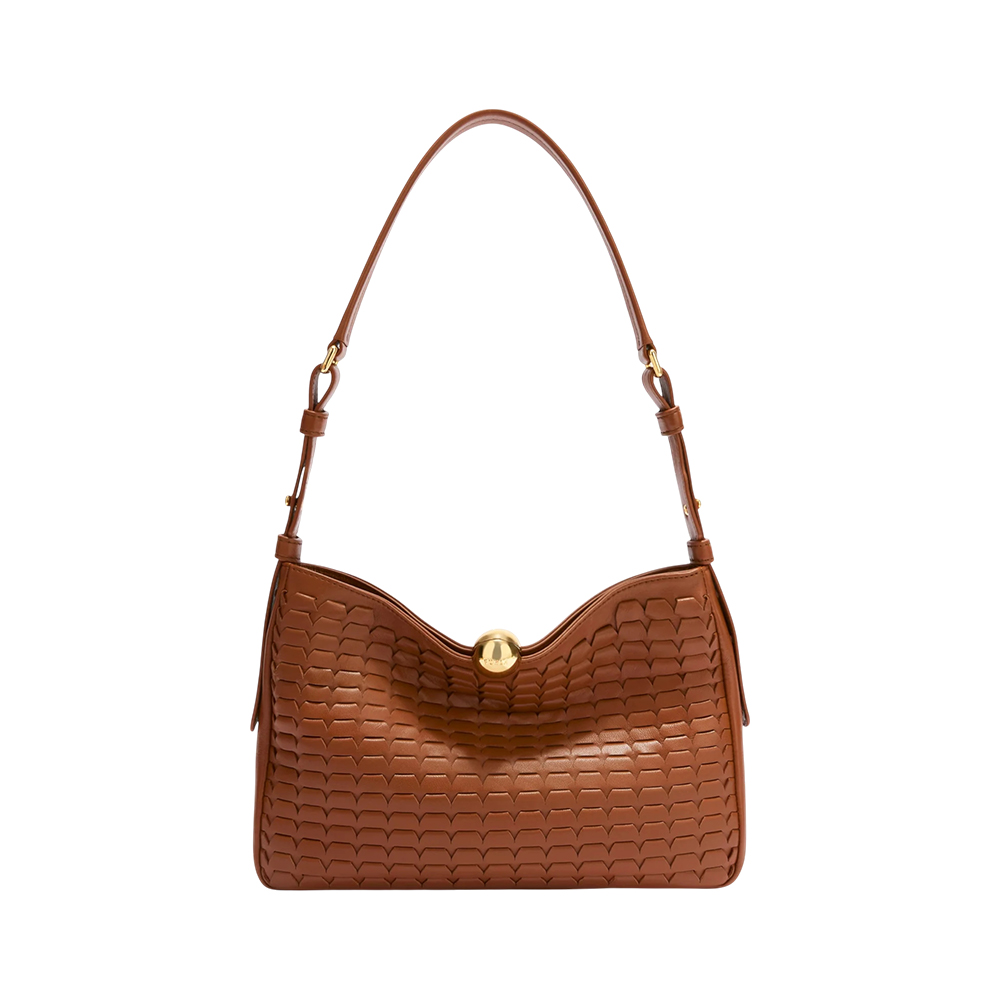 Furla Sfera M Intaglio Shoulder Bag Cognac – voilà.id