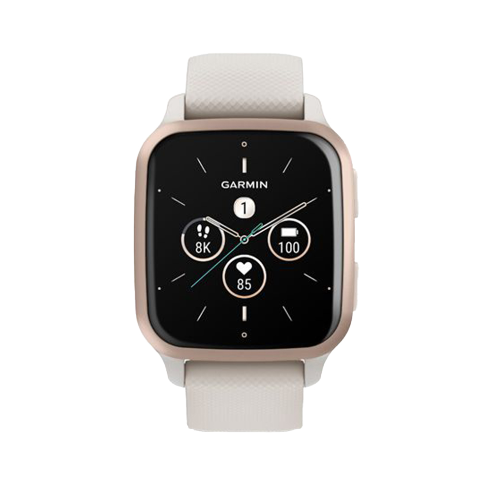 Garmin Venu Sq 2 - 010-02700-81 Smartwatch Music Digital Dial Ivory ...