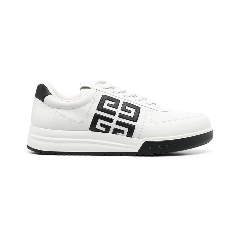 Givenchy 4G Emblem Low Top Sneakers Leather White/Black – voilà.id