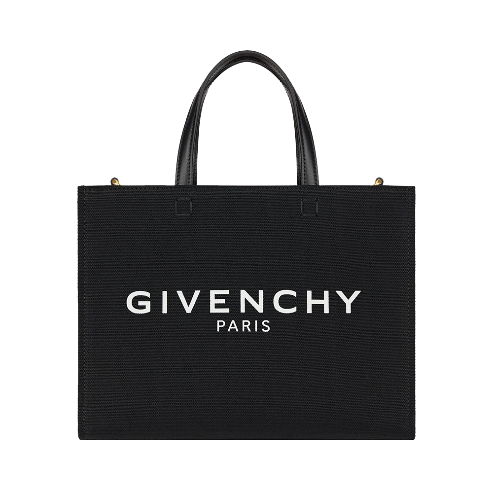 Givenchy Small G Tote Bag Canvas Leather Black – voilà.id