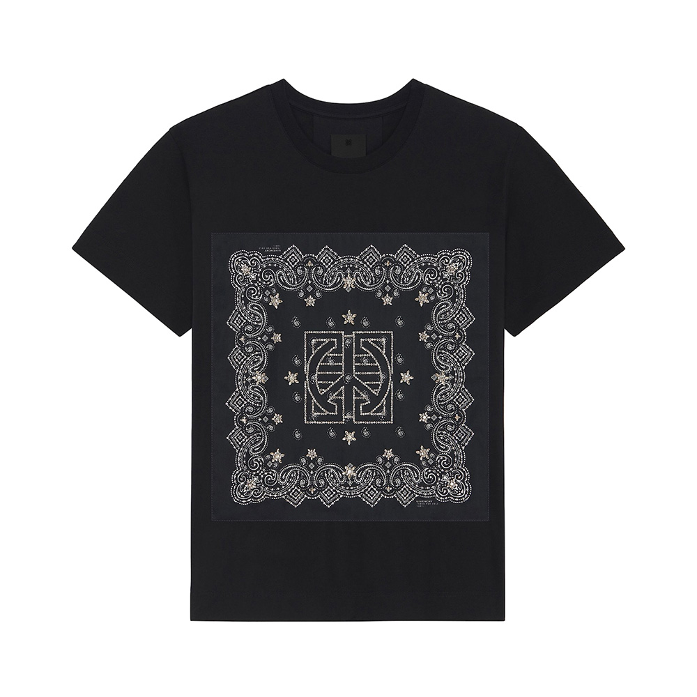 Givenchy Flower Pattern T-Shirt Black – voilà.id